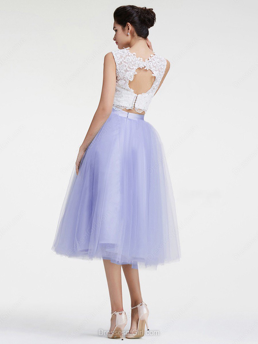 Two Piece Tulle Homecoming Dresses, Formal Dresses, Graduation Party ...