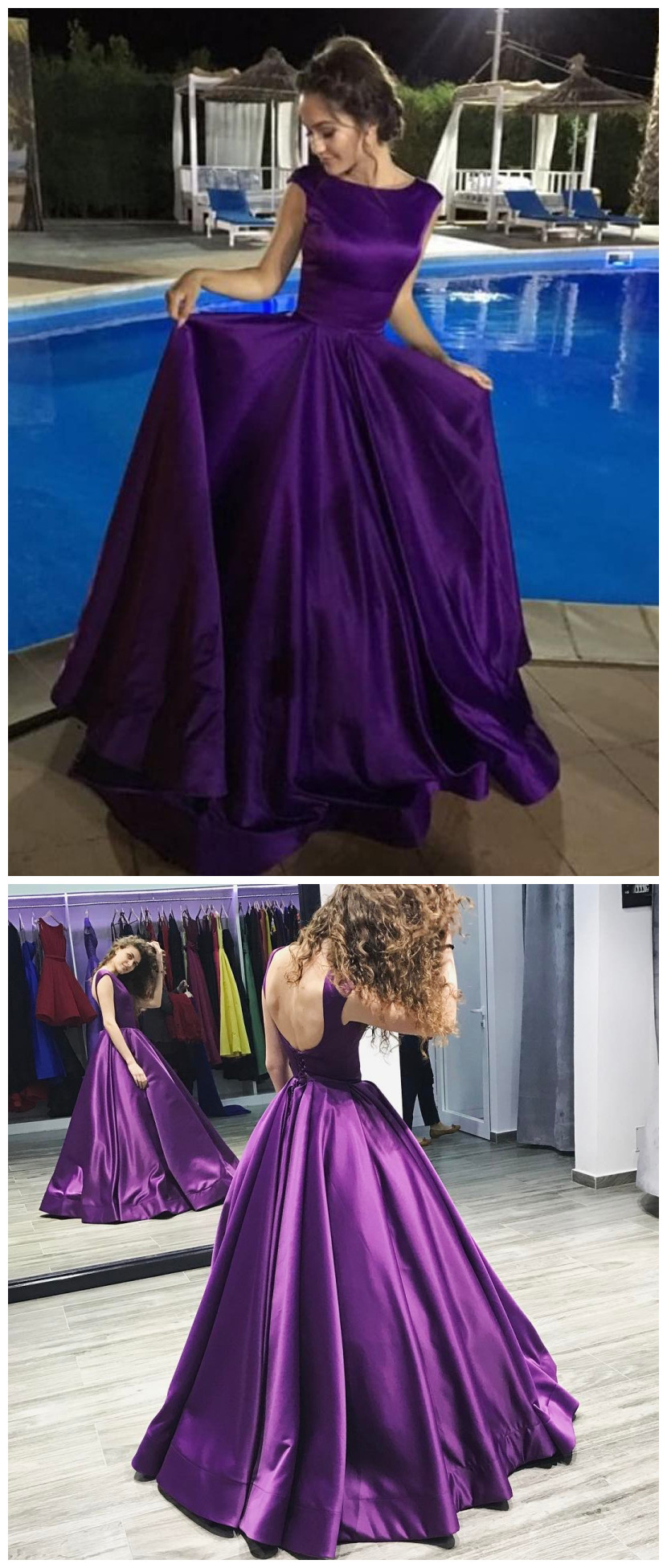 Purple Prom Dresses, Prom Dress, Evening Dresses, Formal Dresses ...