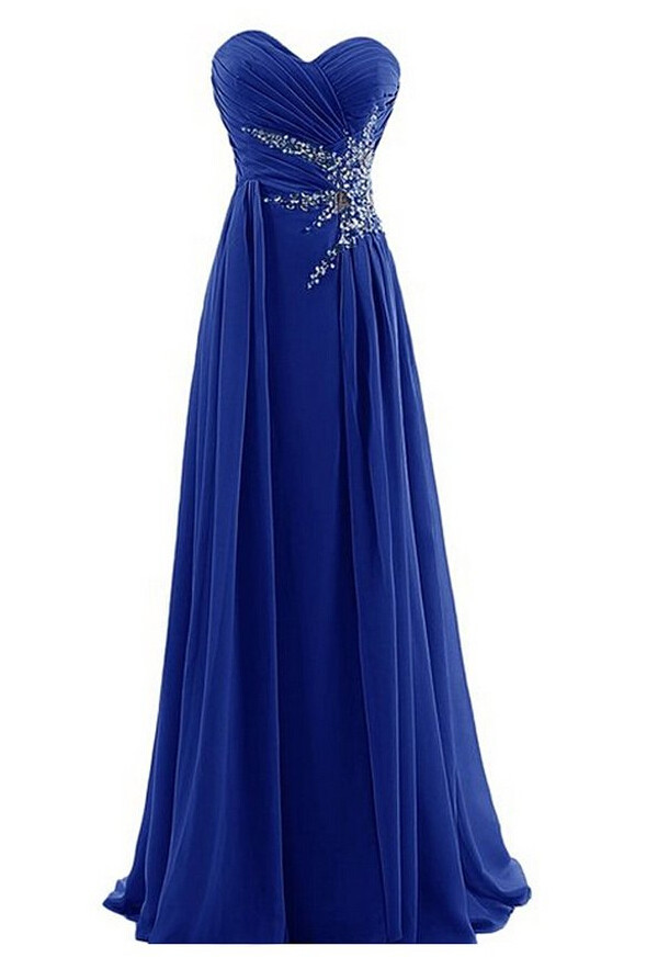 Red And Royal Blue Dress For Prom Pst0470 on Luulla