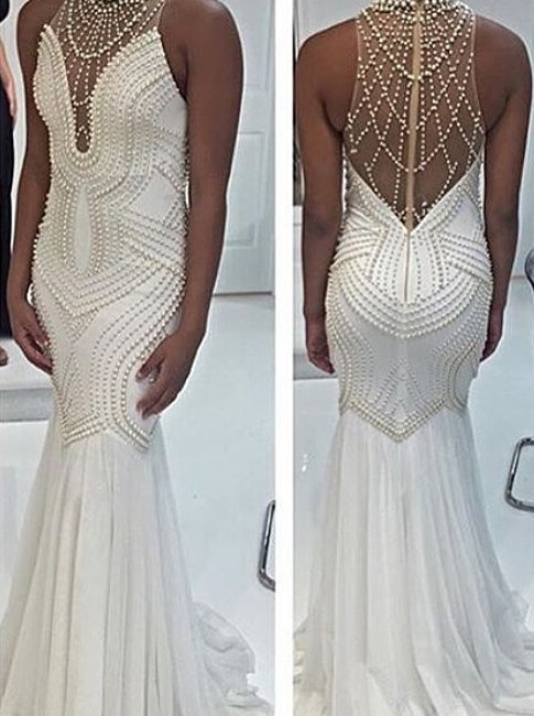 Sexy Prom Dresses With Pearls Evening Party Gown Pst0951 On Luulla
